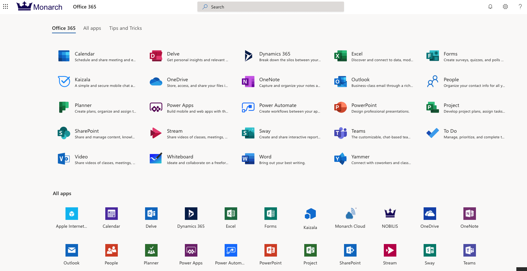Monarch Digital Campus - Office 365 Online Integration - Monarch ...