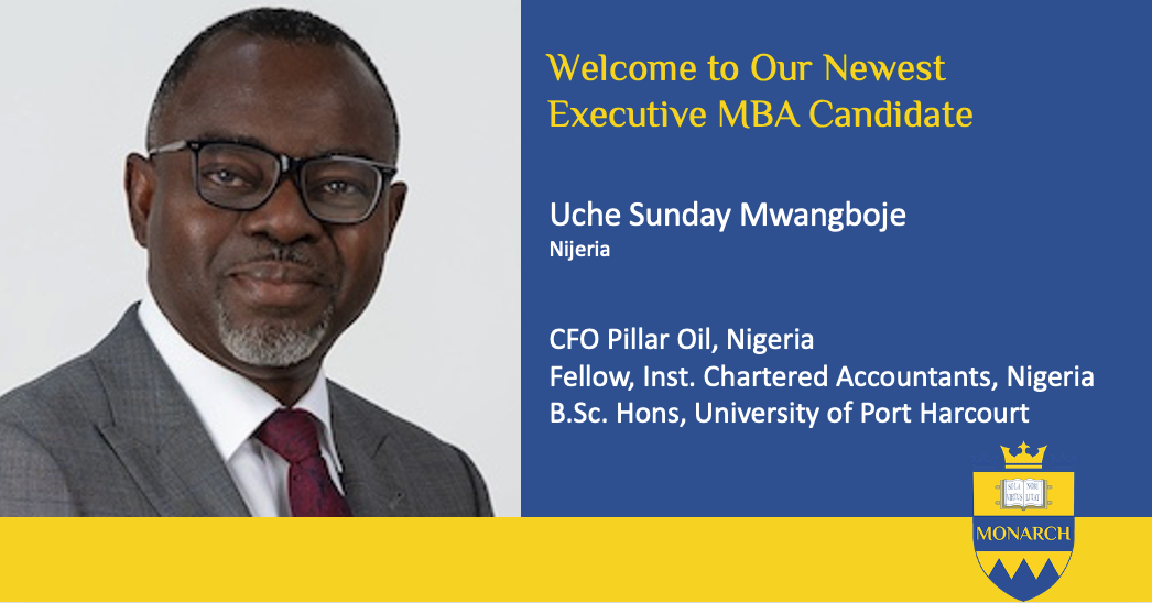 Mr. Nwangboje Uche Sunday, FCA, Joins the Executive MBA Program ...